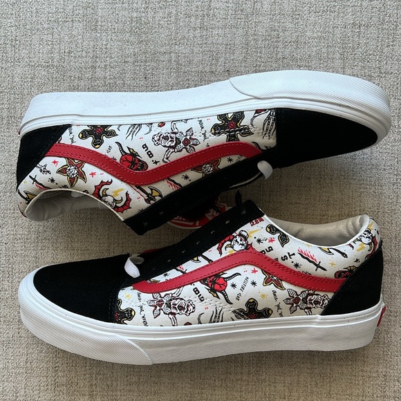 Vans | Shoes | Vans X Stranger Things Old Skool Hellfire Club Sneakers ...